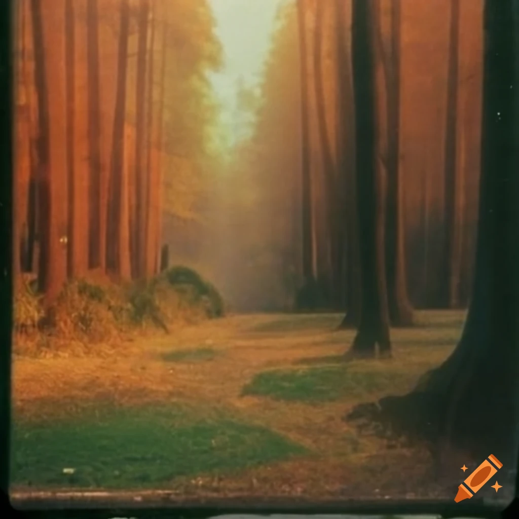 Vintage winter photo with a 1970s polaroid aesthetic on Craiyon