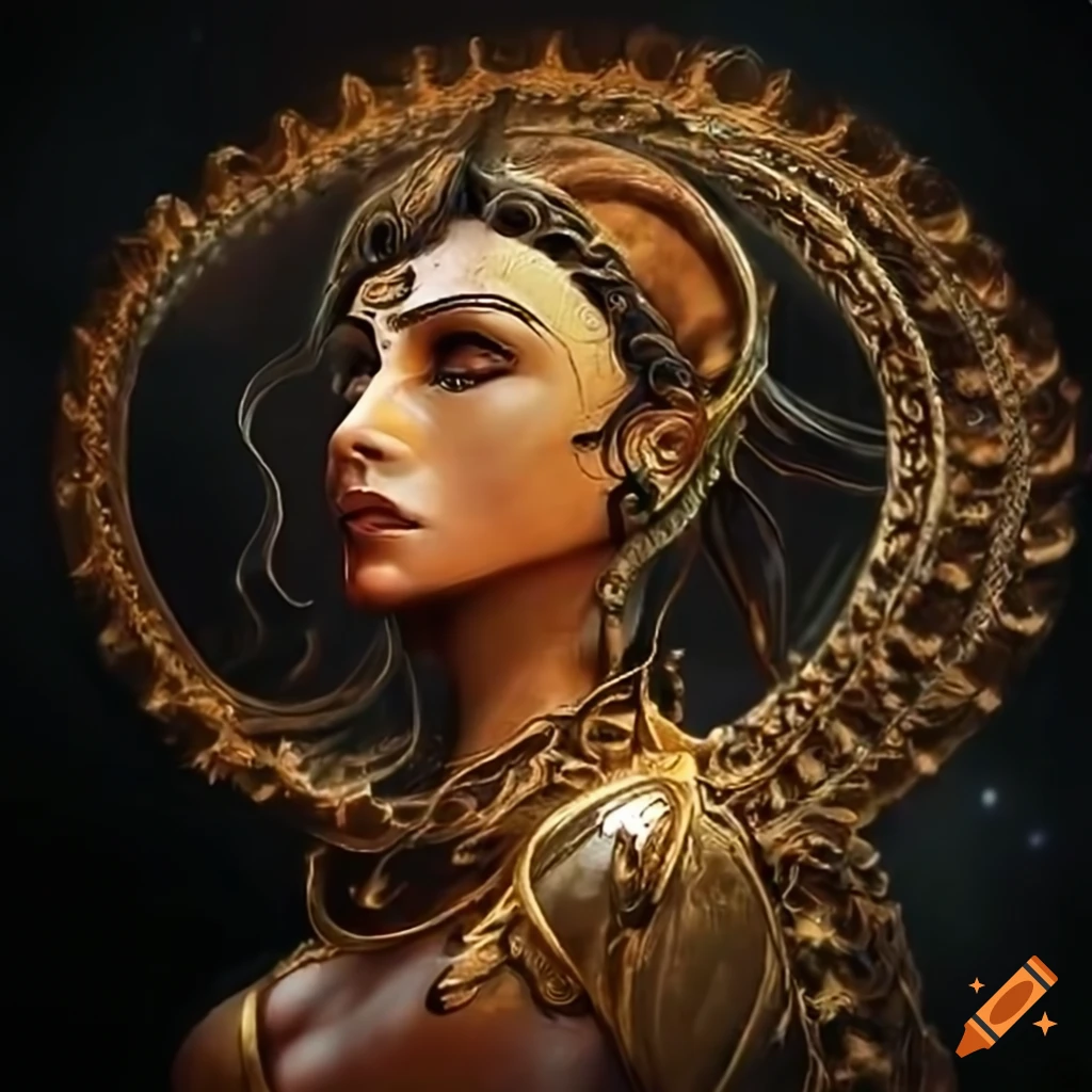 Symbolic representation of a deity of change on Craiyon