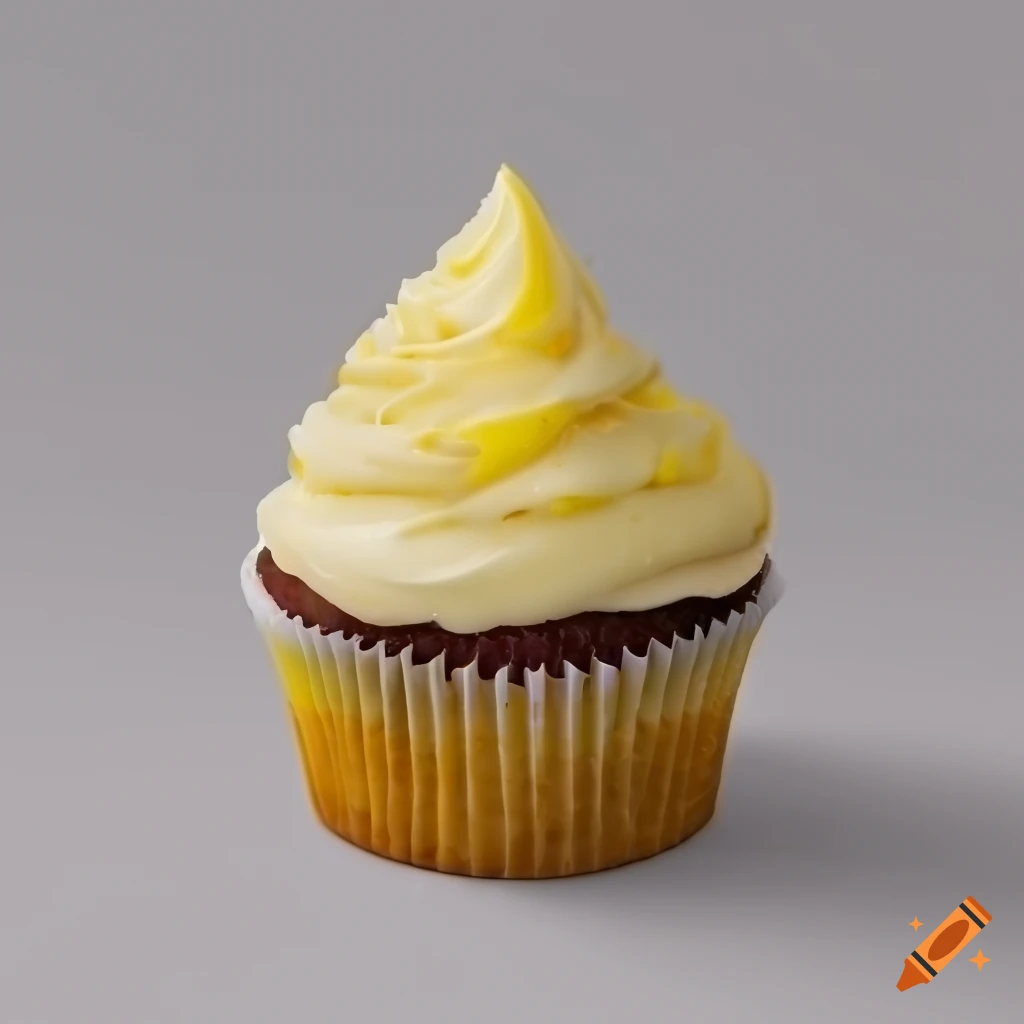 Chocolate cupcake on black background on Craiyon