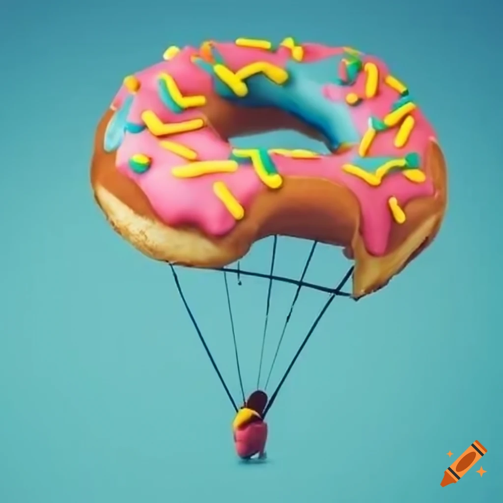 Pie parachute on Craiyon