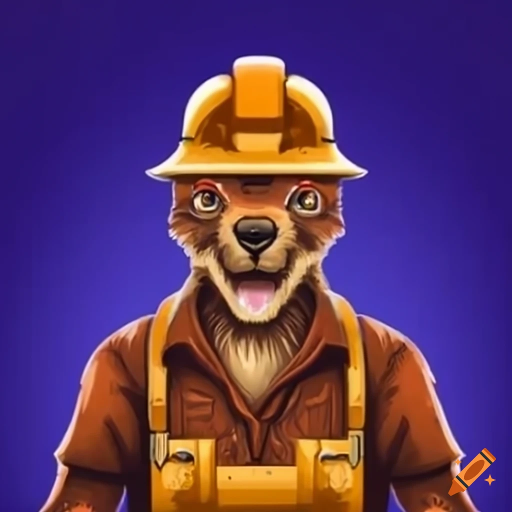 Cartoon fox firefighter confused look on Craiyon