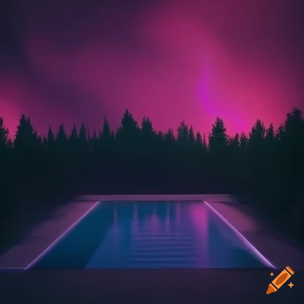 Swimming pools in a creepy and fantastic universe with an antiquity ...