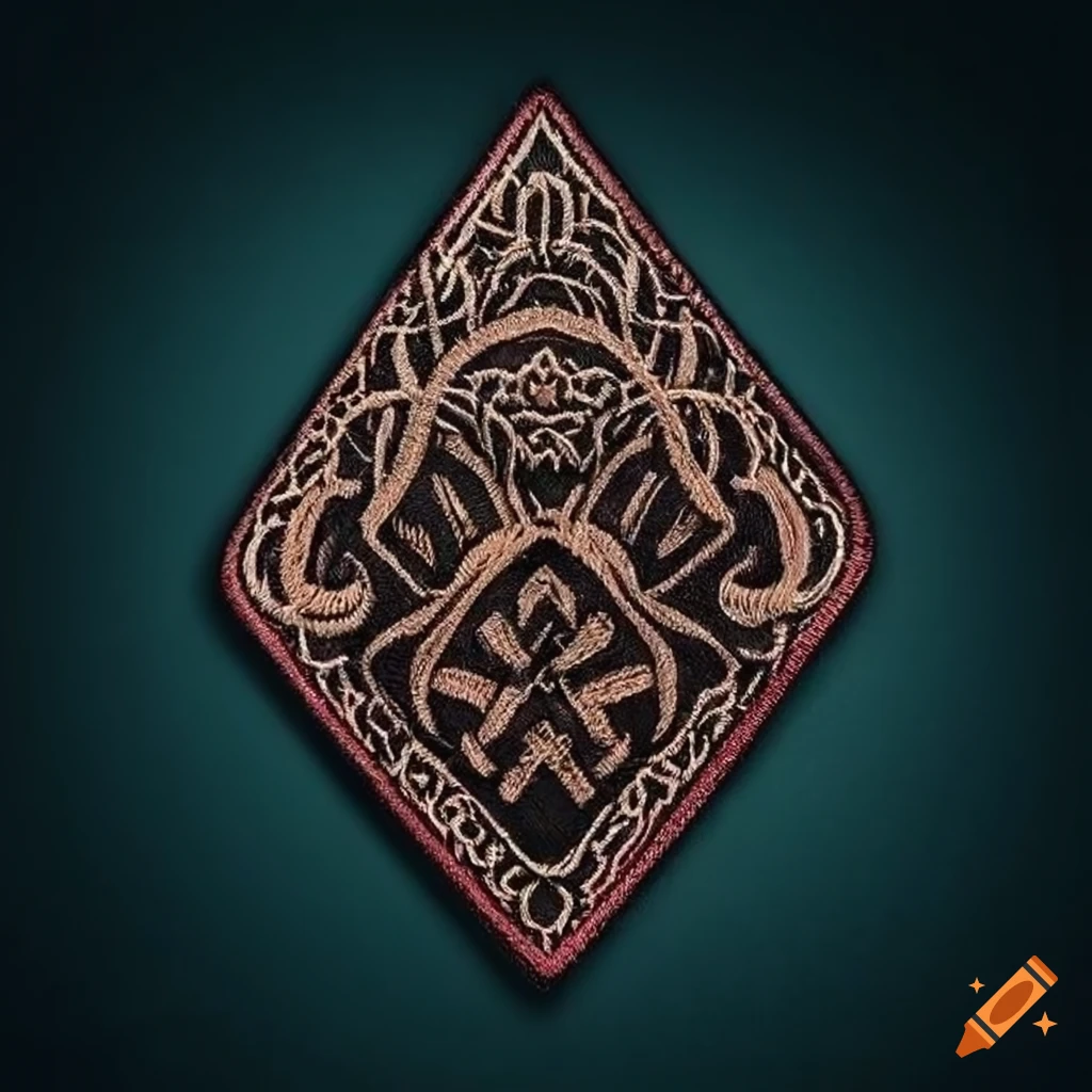 Minimalist norse design patch on Craiyon