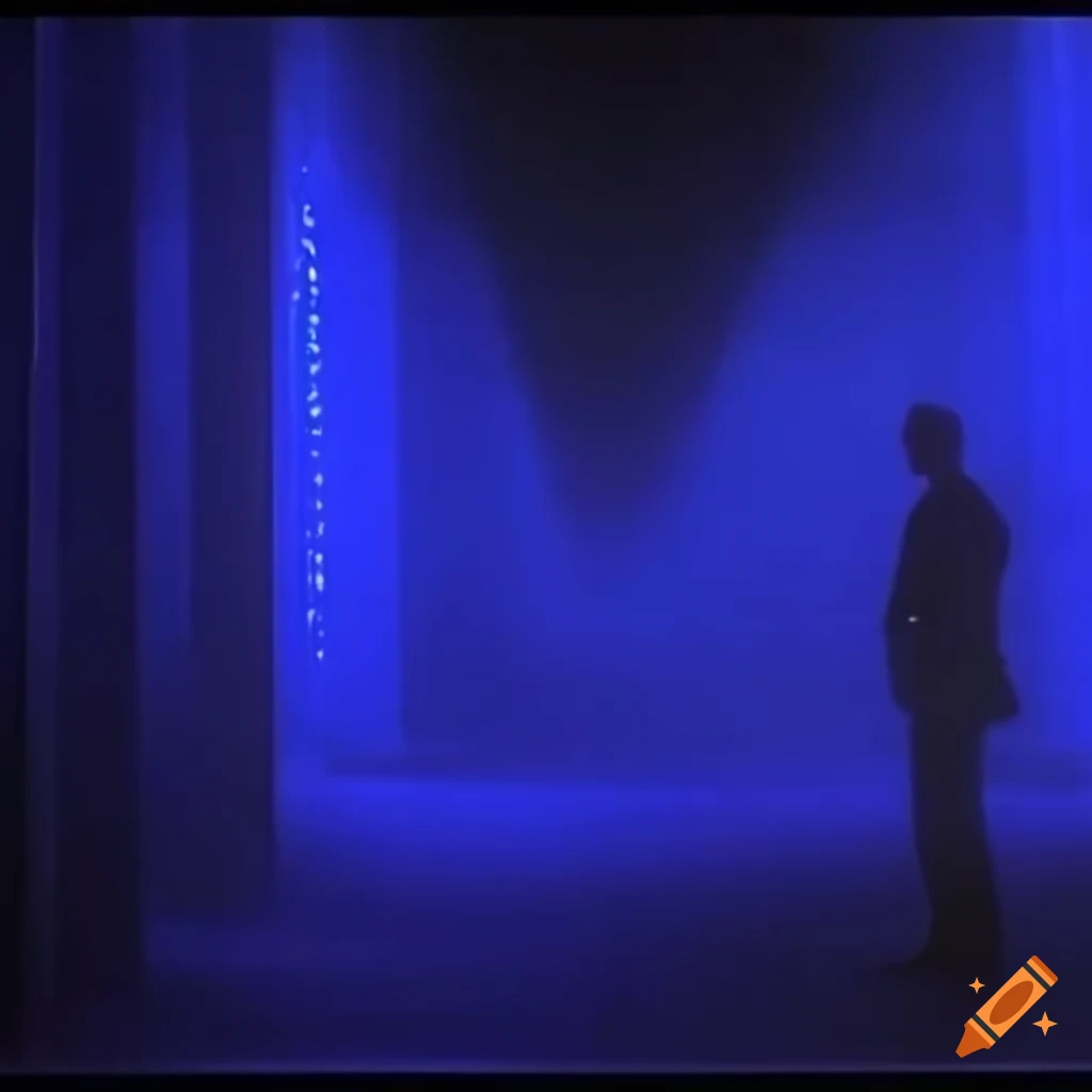 Backlit interior with beams of light in 90s New York noir style on Craiyon