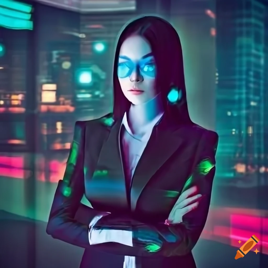 Photograph of a serious young business leader on Craiyon