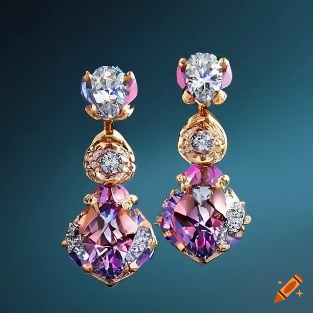 Pink diamond collar accessory on Craiyon