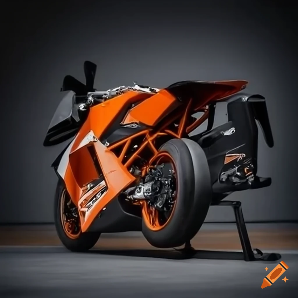 Ktm rc motorcycle on Craiyon
