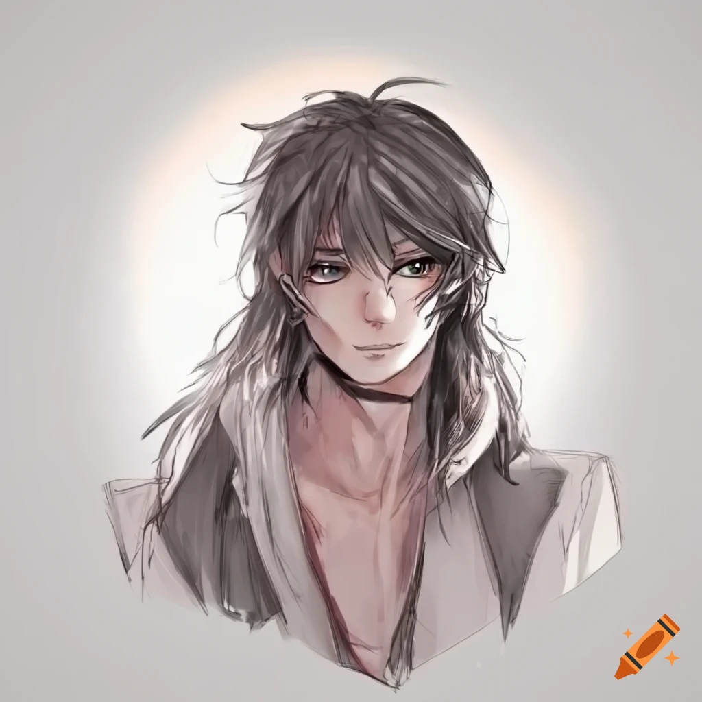 Manga-style character of a blacksmith on Craiyon