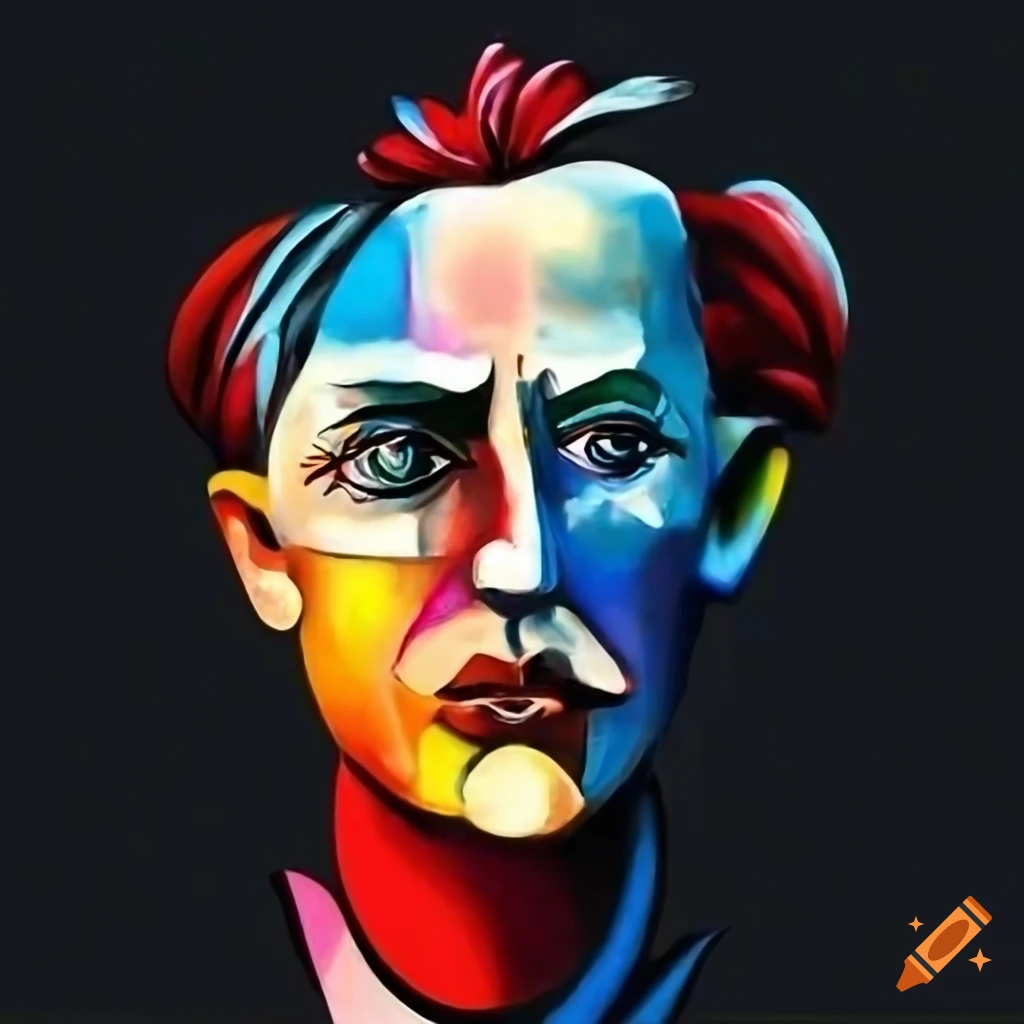 Picasso-style portrait