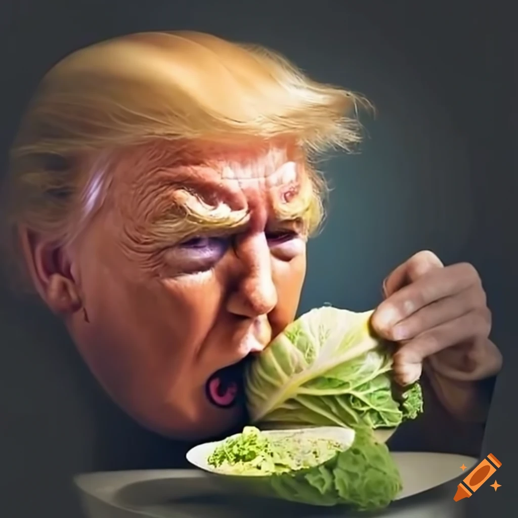 Satirical artwork of a man eating rocks on Craiyon