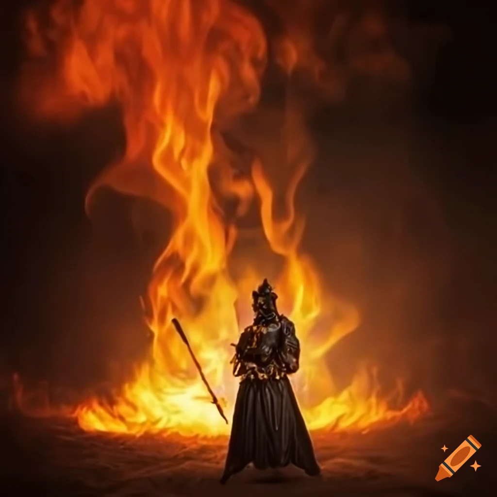 Image of a fire knight