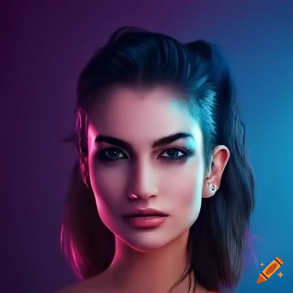 High resolution portrait of rachel zegler in art nouveau style on Craiyon