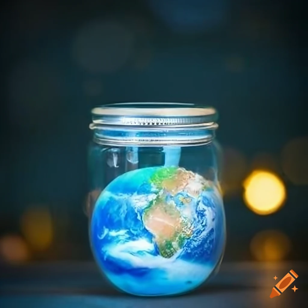 Earth captured in a jar