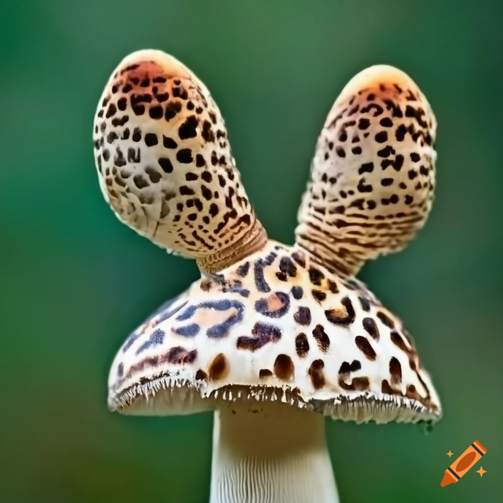 Leopard mushroom with unique appearance on Craiyon
