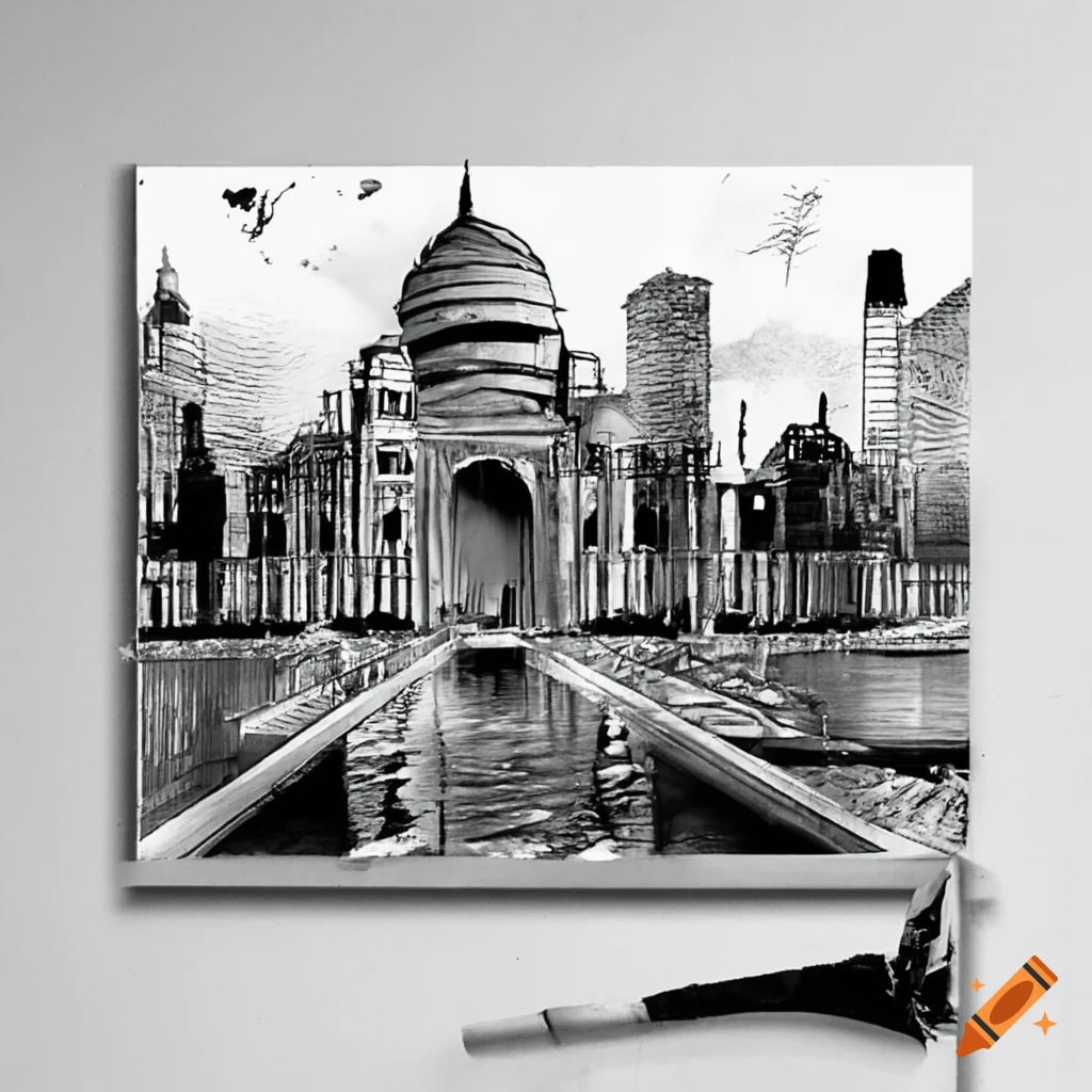 Iconic landmarks around the world on Craiyon