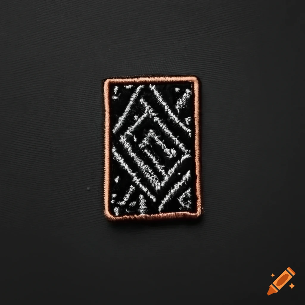 Noir graphic design patch on Craiyon