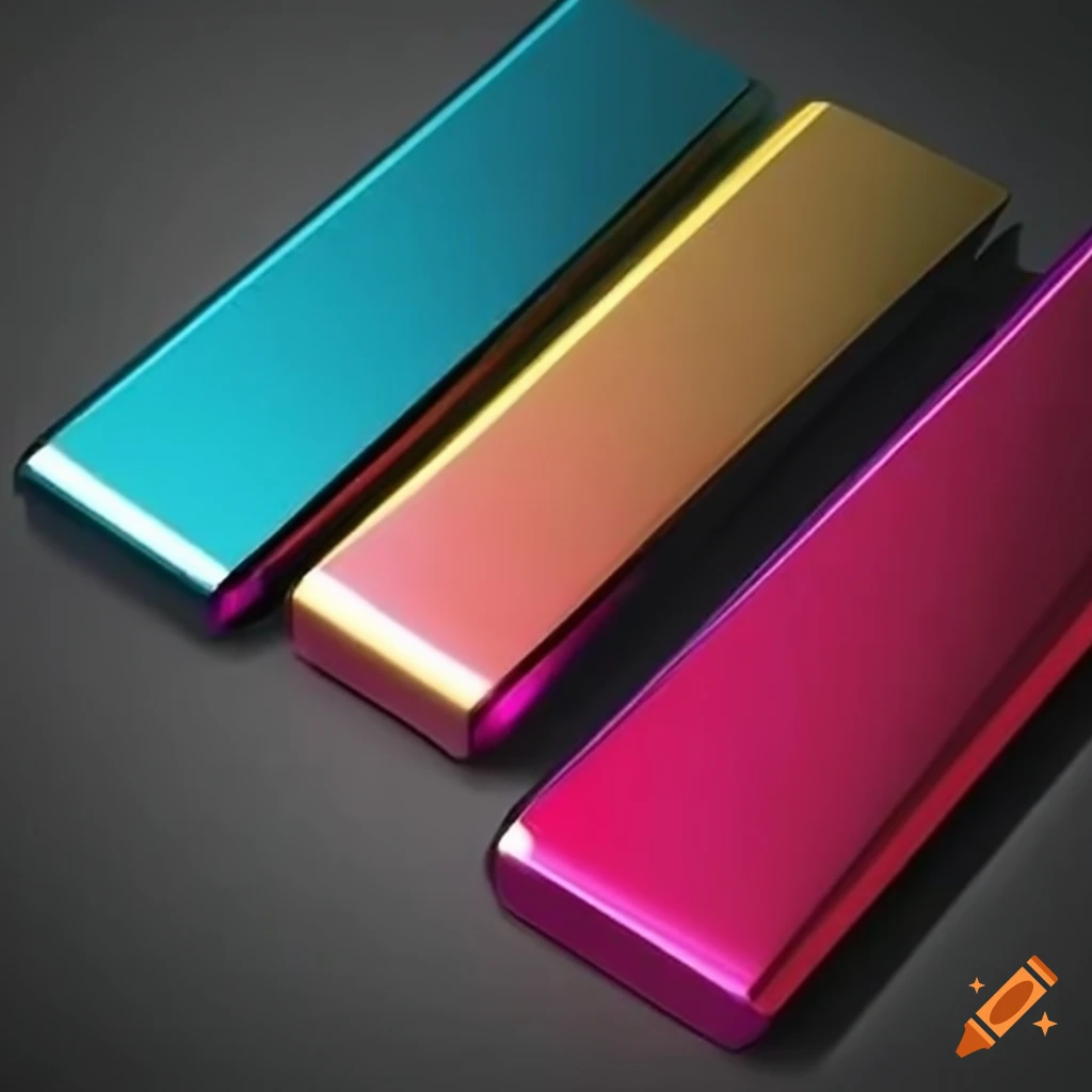 Bar with a metallic color scheme on Craiyon