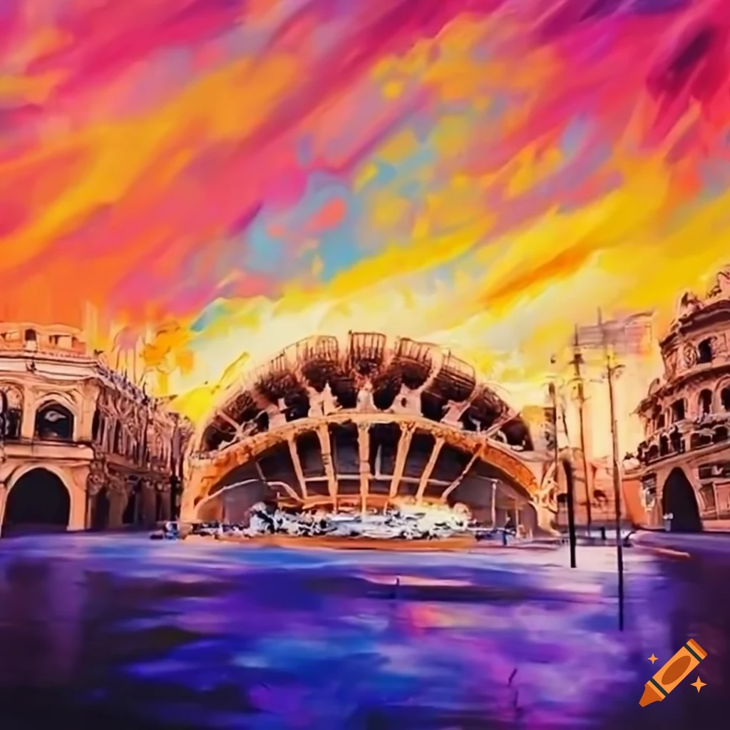 Innovative painting of valencia city on Craiyon