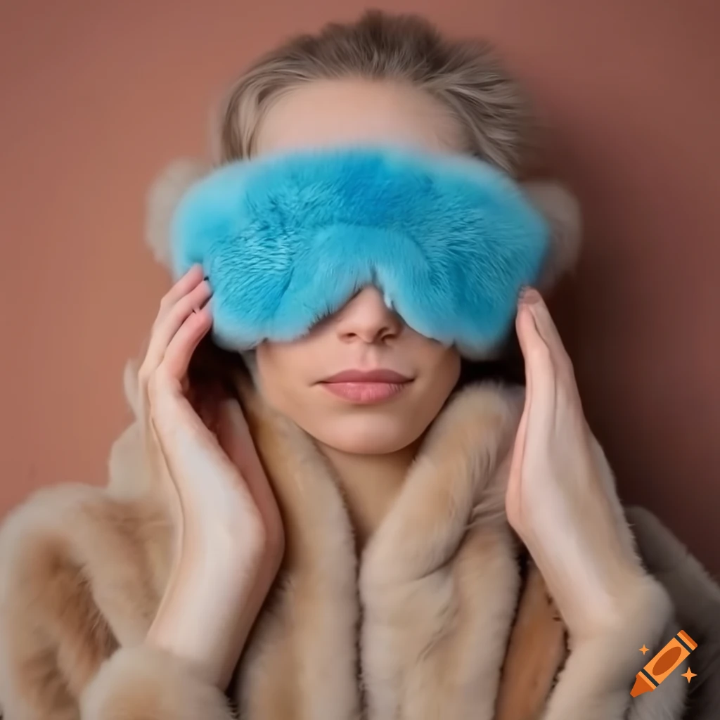 Person melting into a pool of pink fluffy fur on Craiyon