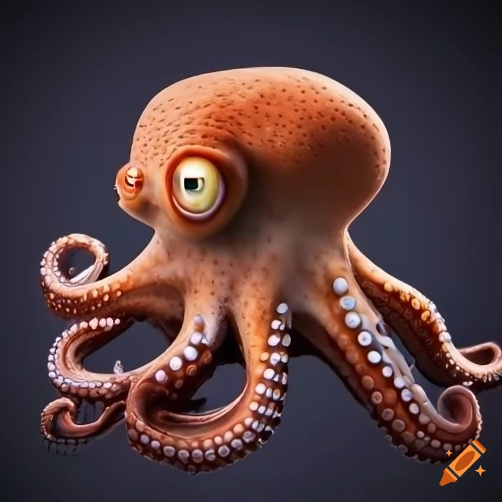 Octopus underwater on Craiyon