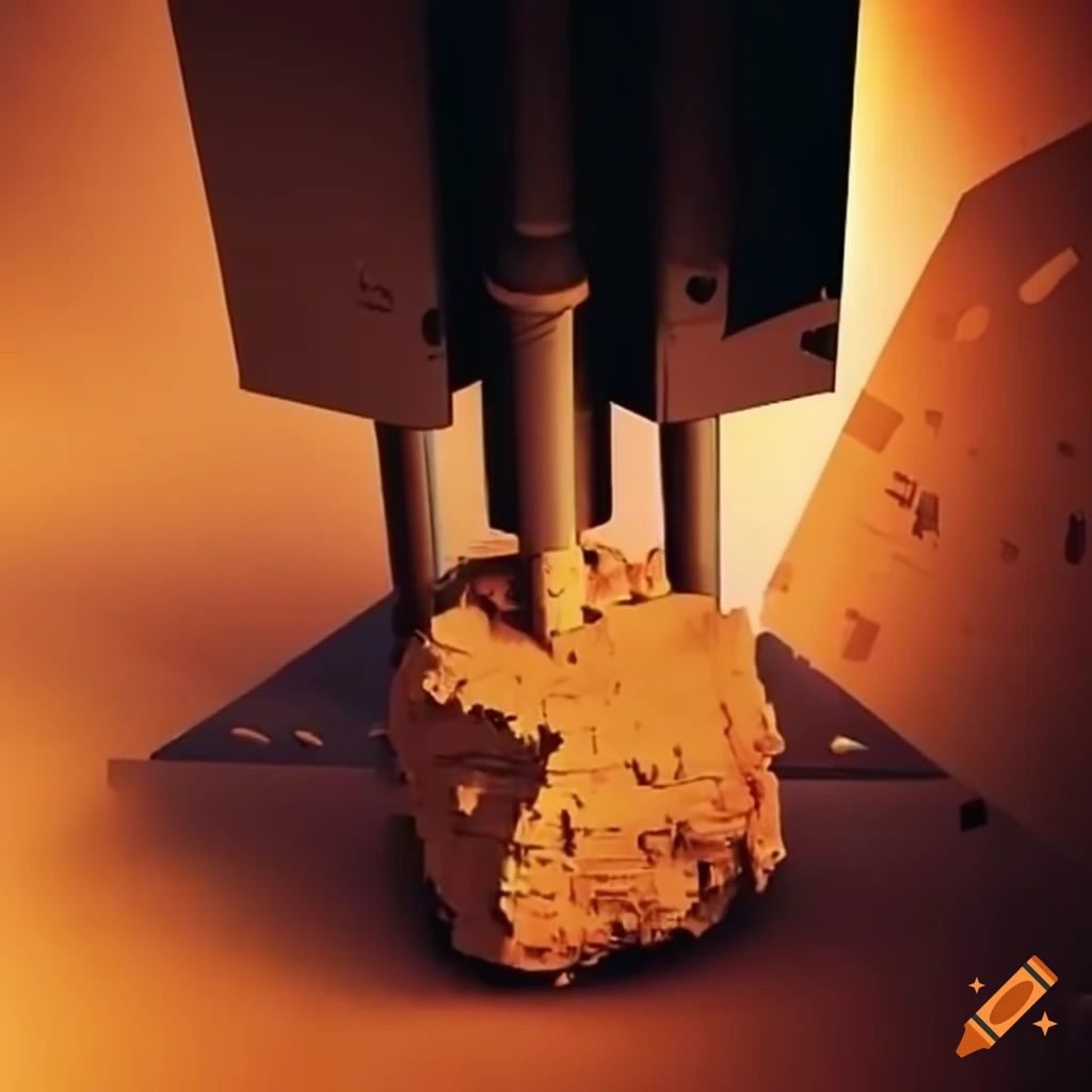 Illustration of chunk unloading concept on Craiyon