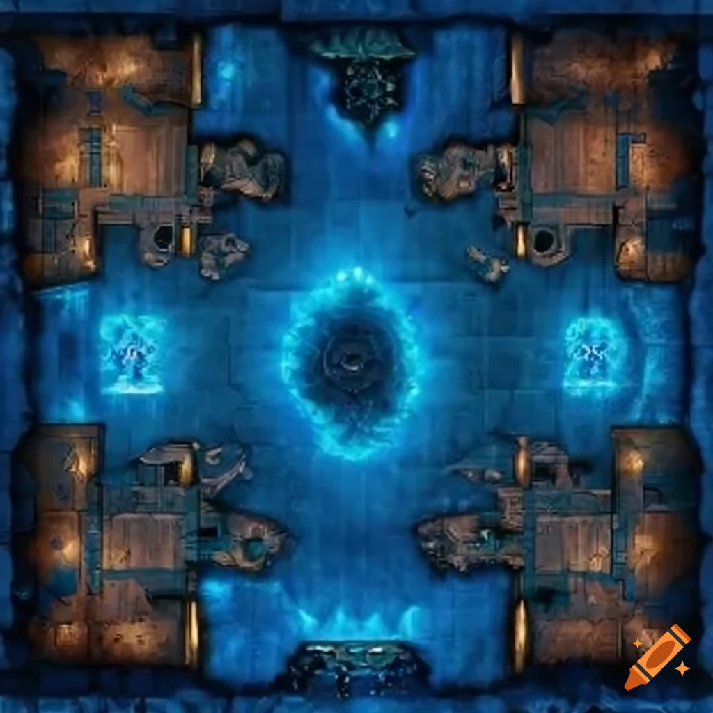 Medieval port winter night dark fantasy map on Craiyon