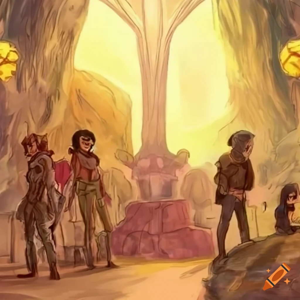 Cover art of a fantasy role-playing game on Craiyon