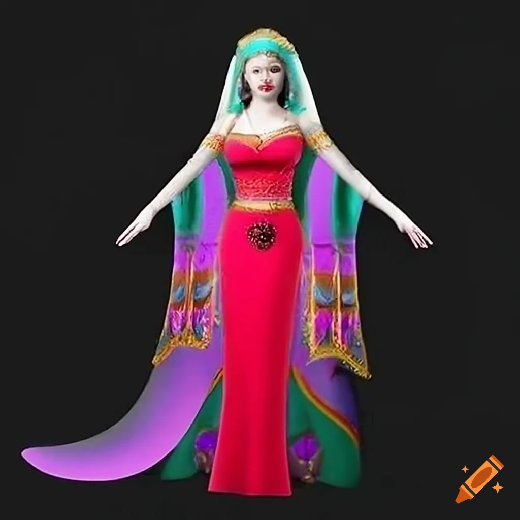 Hyper realistic closeup portrait of animal goddesses