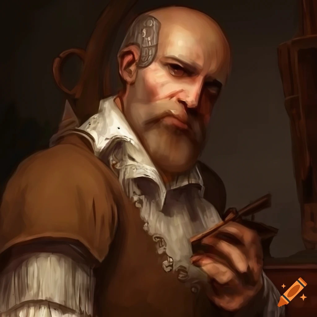 Fantasy art of a french renaissance factory foreman