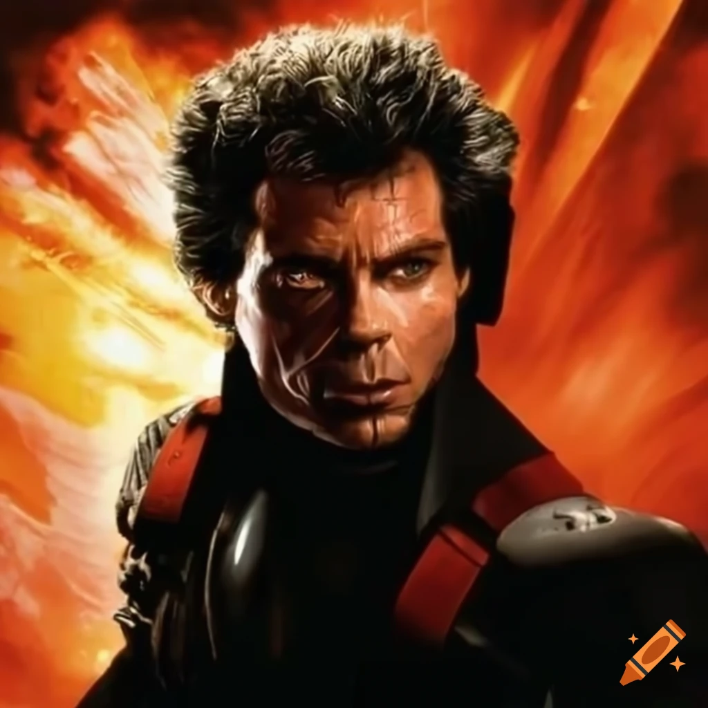 Image of an iconic 80's science fiction action movie hero