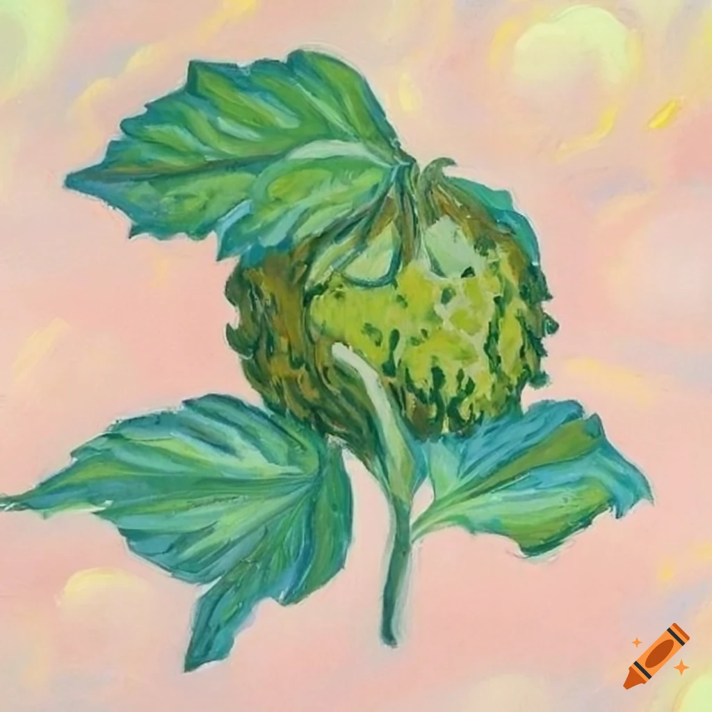 Van gogh style painting of virginia wild bergamot on Craiyon