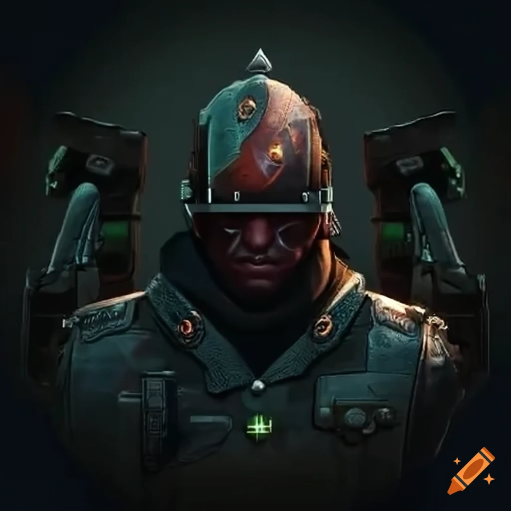 Interface of a video game command menu on Craiyon