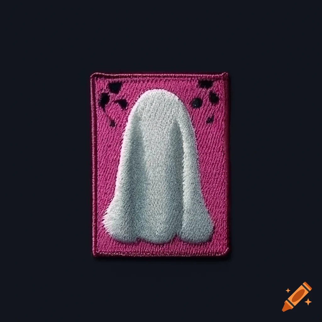 Minimalistic ghost patch on Craiyon