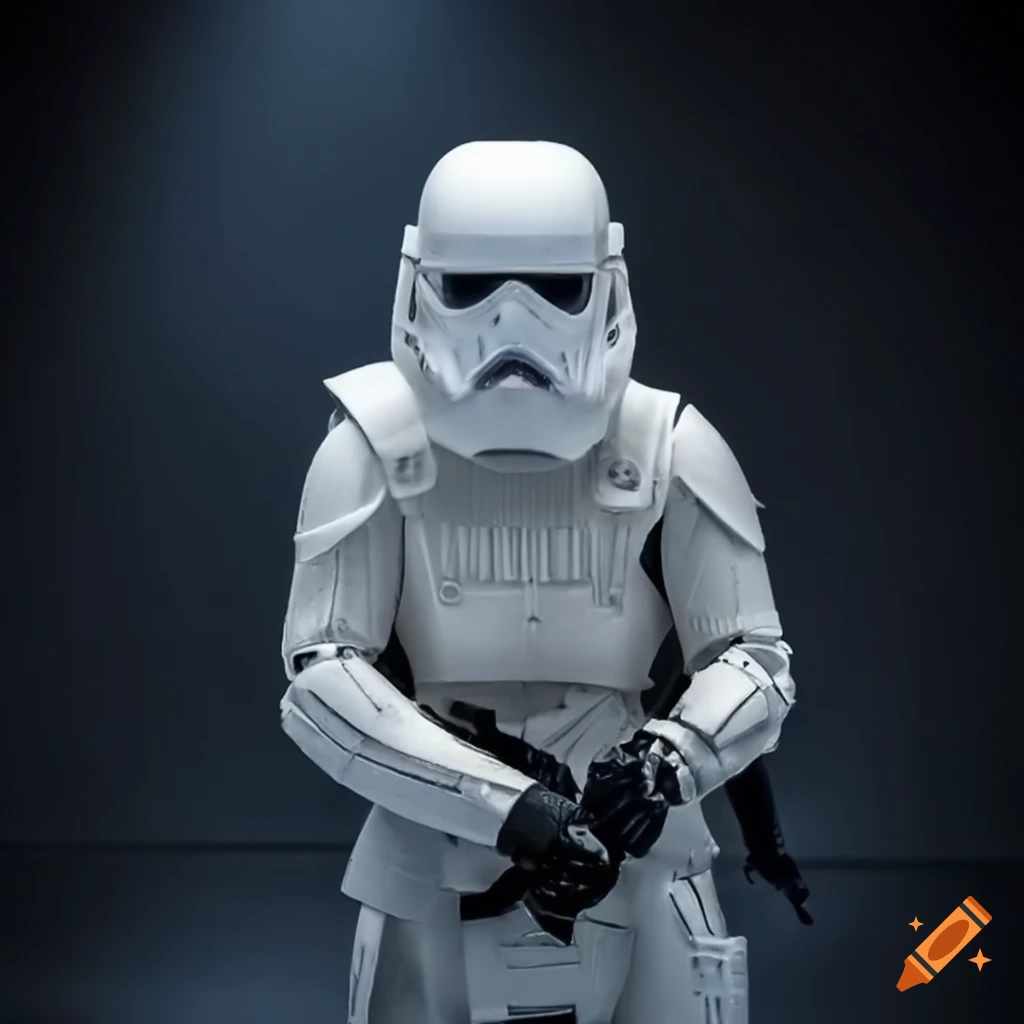 Star wars snowtrooper in action on hoth