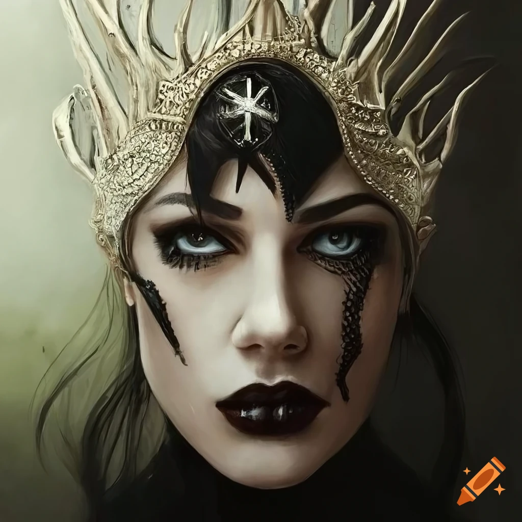 Haunting and detailed gothic album cover on Craiyon