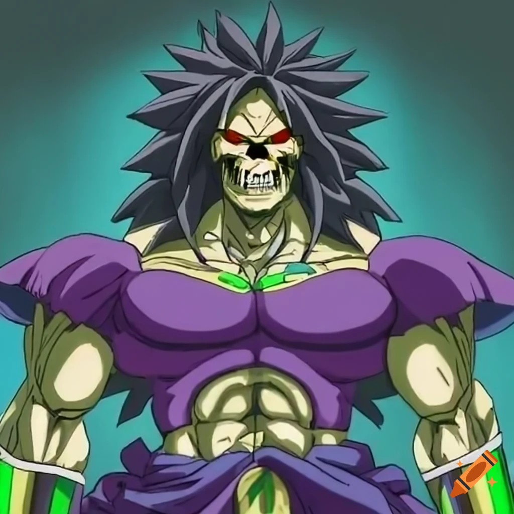 Illustration of broly and skeletor