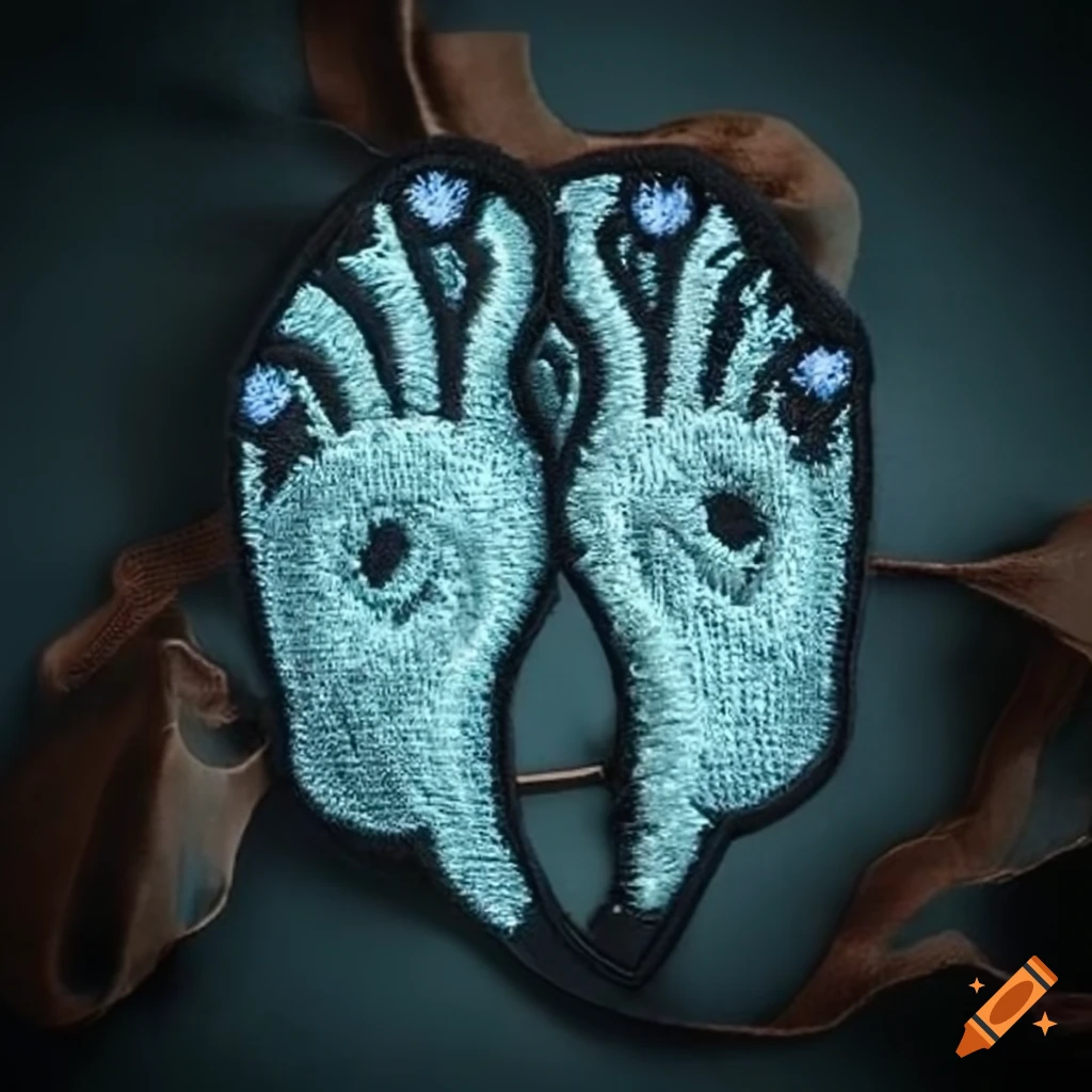 Patch design of siamese twins ghost logo on Craiyon