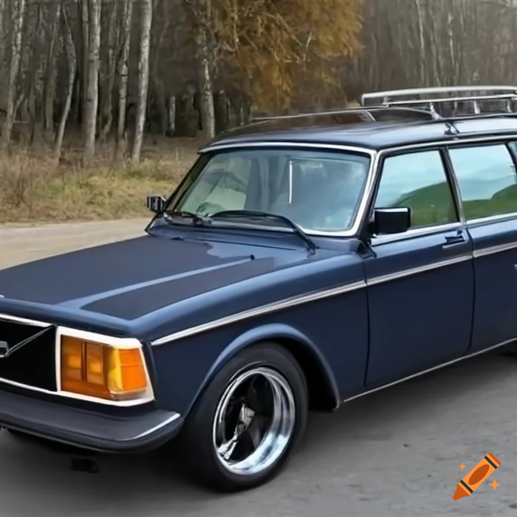 Restomod volvo 245 wagon on Craiyon