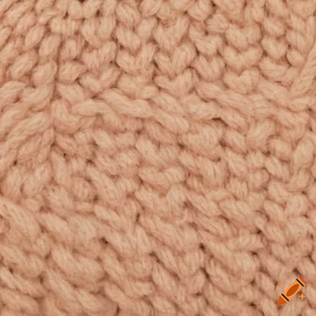 Knitted wool texture in flesh beige color on Craiyon