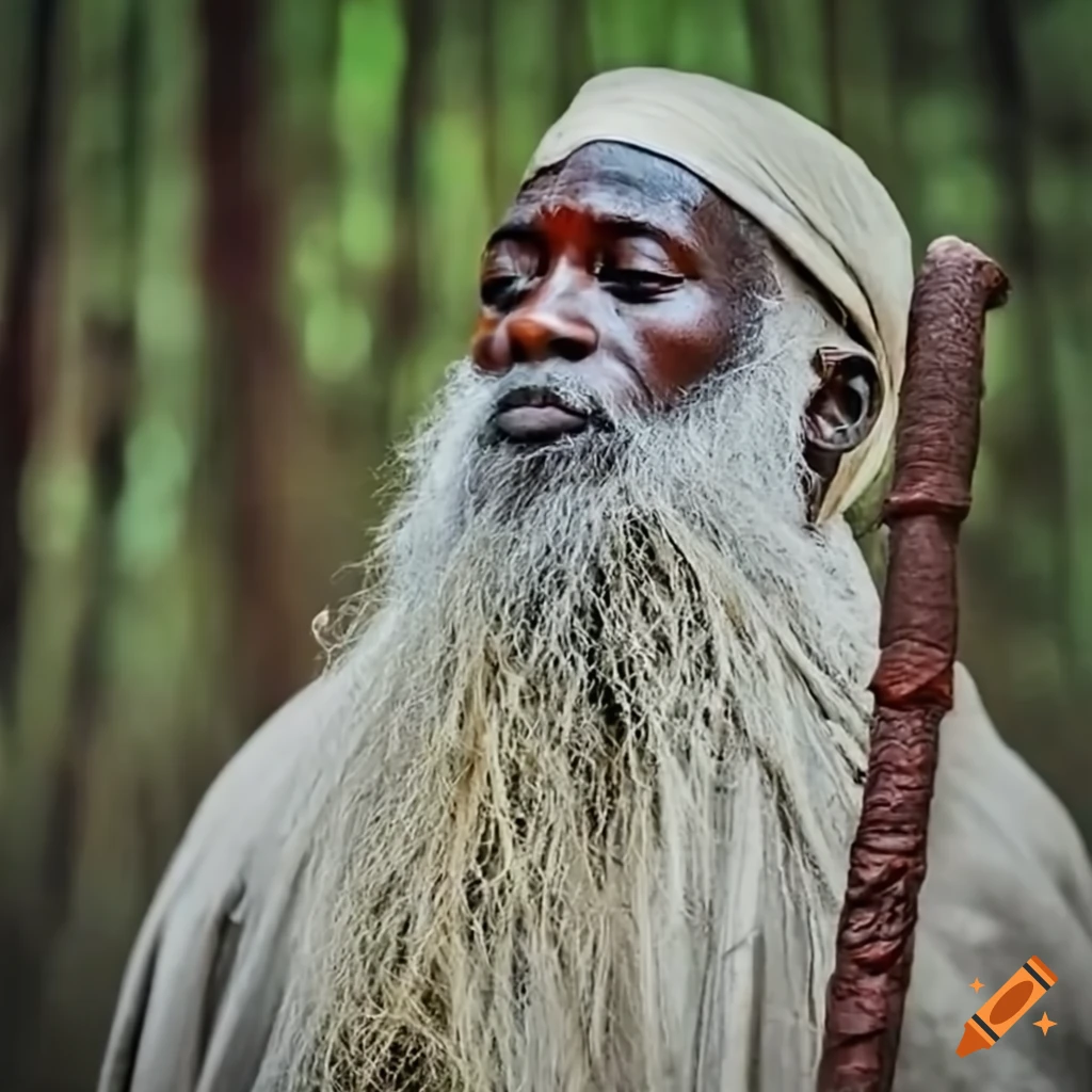 Kung-fu master practicing in nigeria on Craiyon