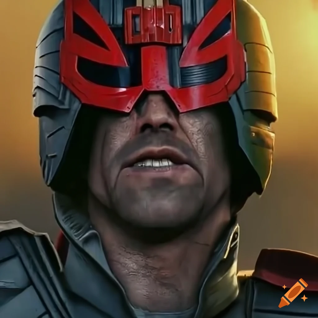 Haunting scene with judge dredd