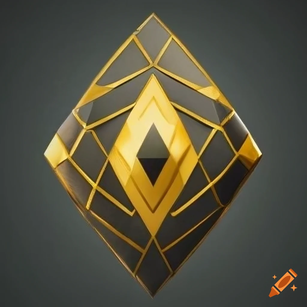 Golden rhombus kite shield