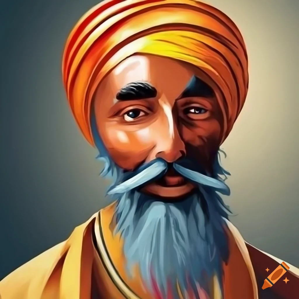 Portrait of a punjabi sikh man