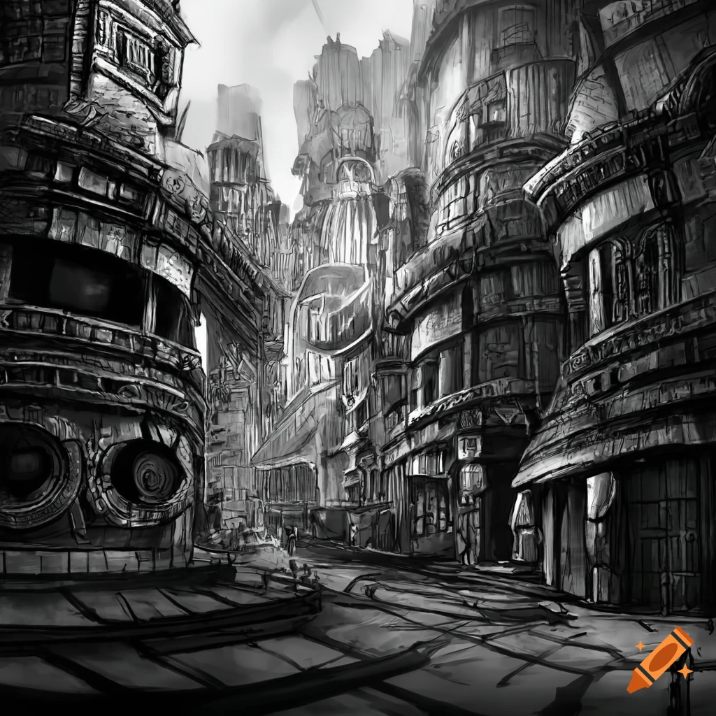 Image of a steampunk mayan city on Craiyon