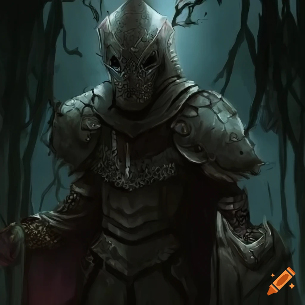 Detailed fantasy illustration of a shapeshifting knight on Craiyon
