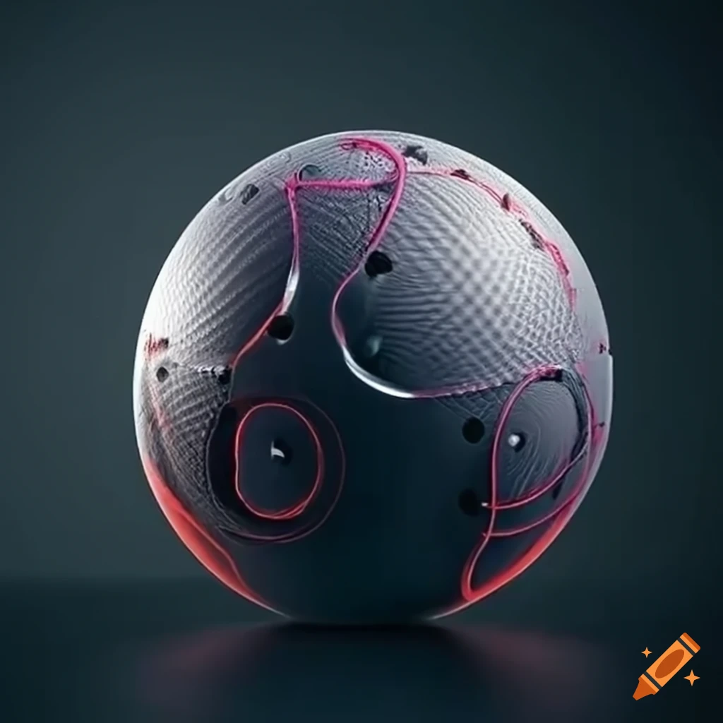 Hand holding an Axial electronic juggling ball on Craiyon