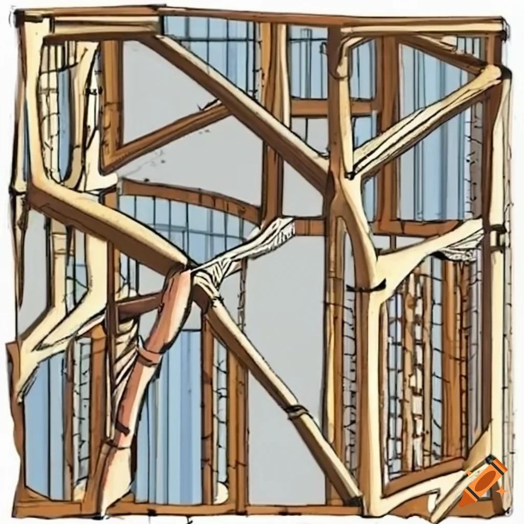 Abstract artwork of hidden structures on Craiyon