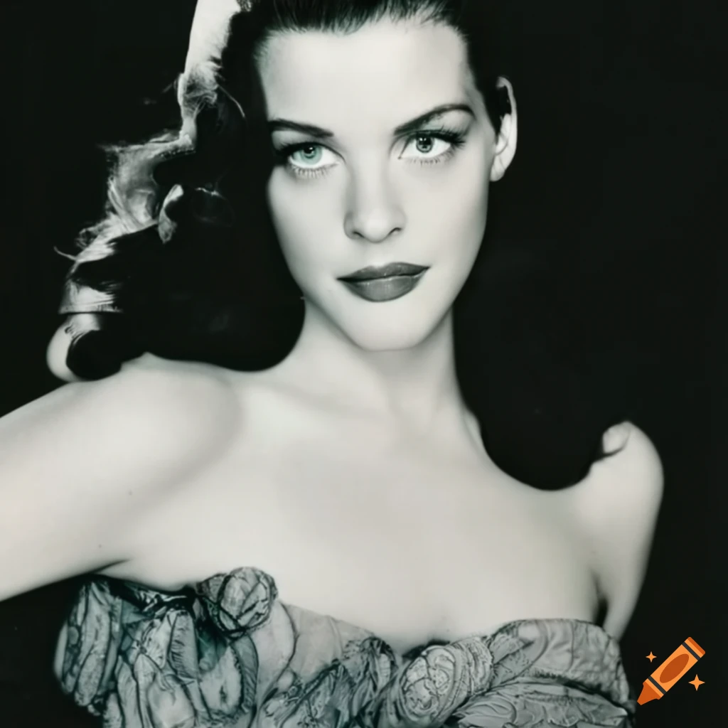 Vintage image of liv tyler in a beautiful dress on Craiyon