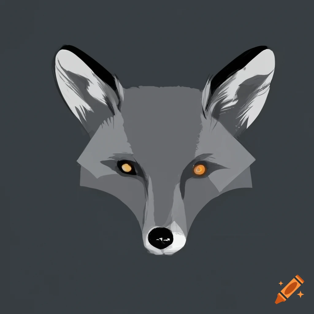 Abstract digital illustration of a fox on Craiyon