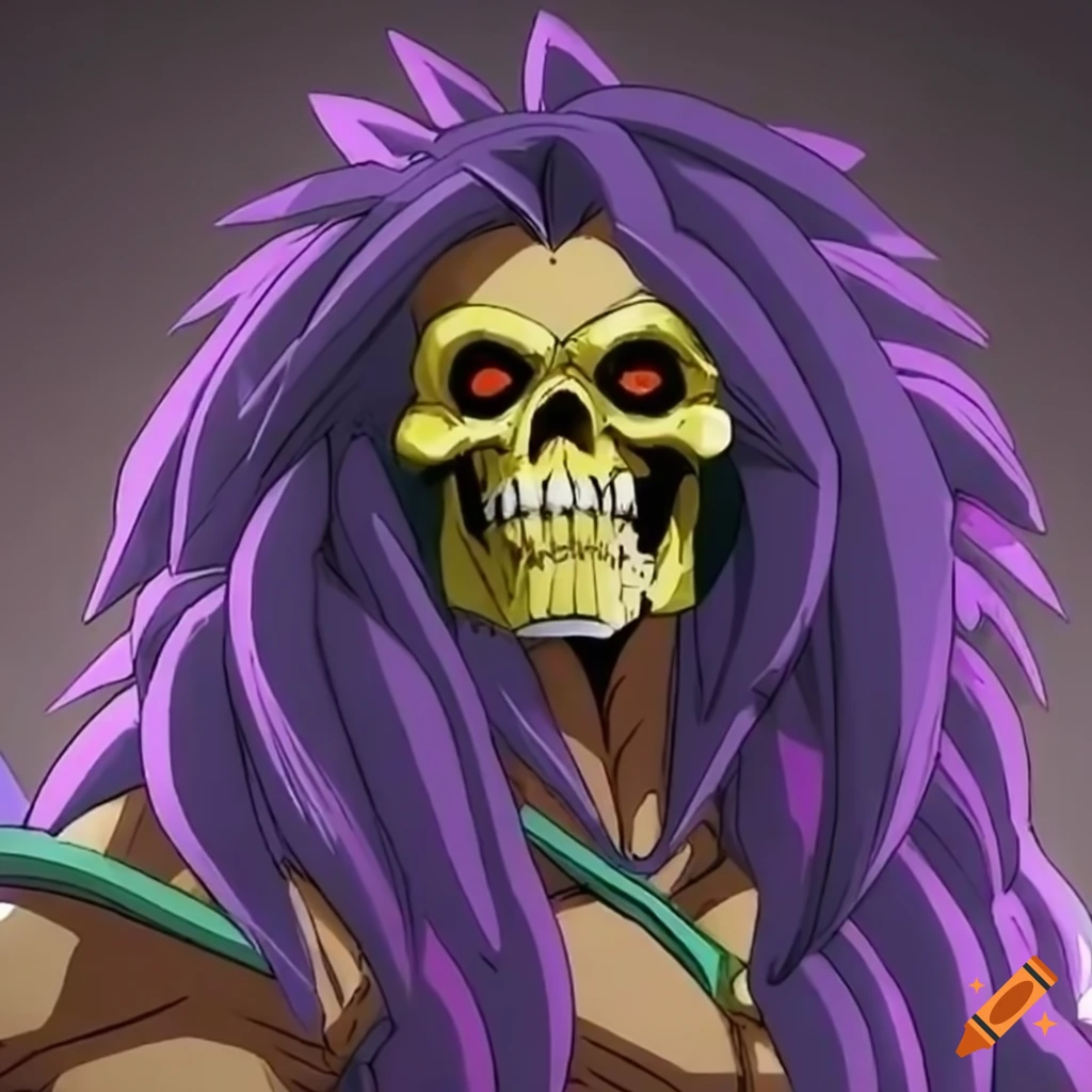 Illustration of broly and skeletor on Craiyon